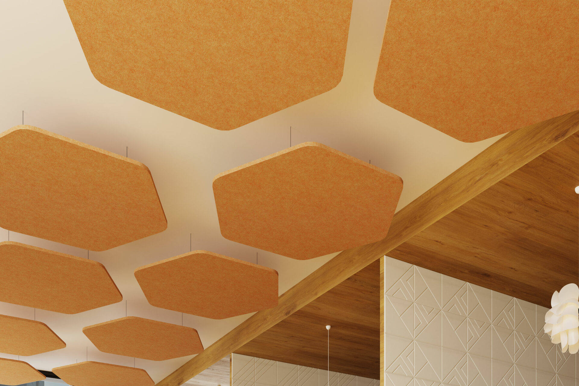 Vaulted Ceiling Acoustic Treatment | Shelly Lighting