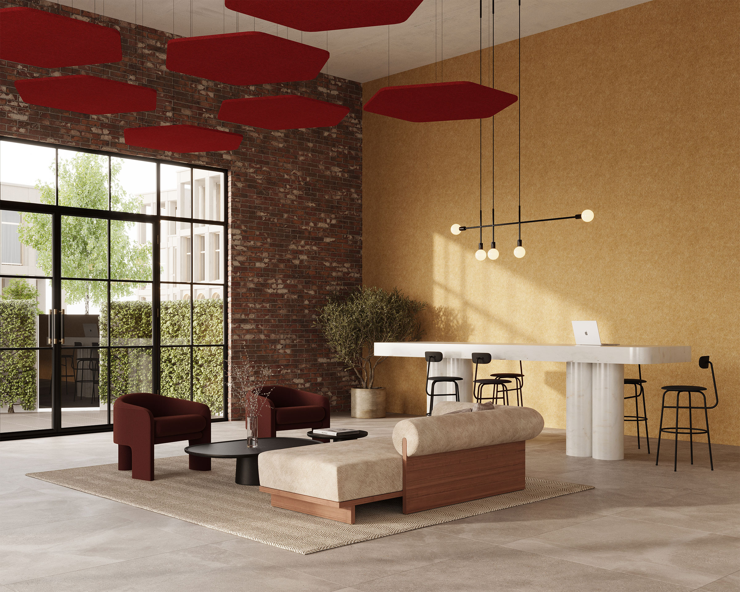 Hexagon Ceiling Clouds