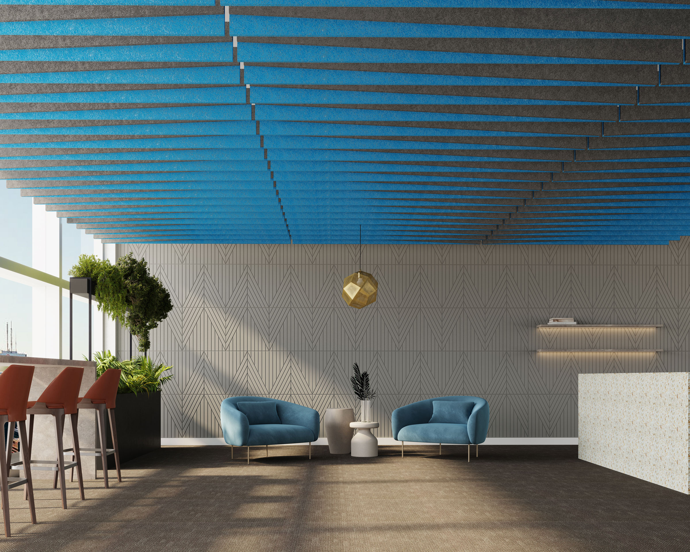 Reveal Acoustic Ceiling Baffles