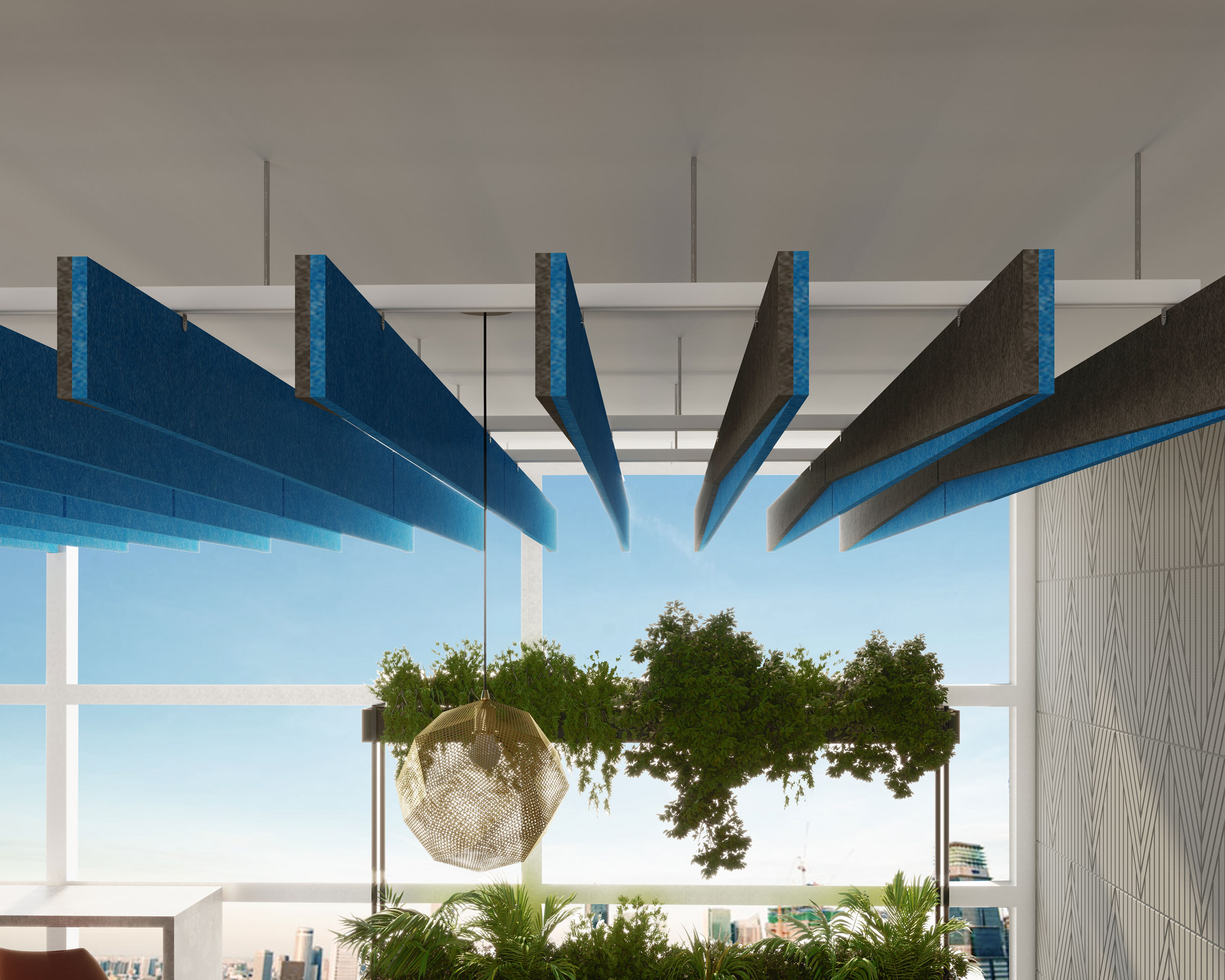 Reveal Acoustic Ceiling Baffles