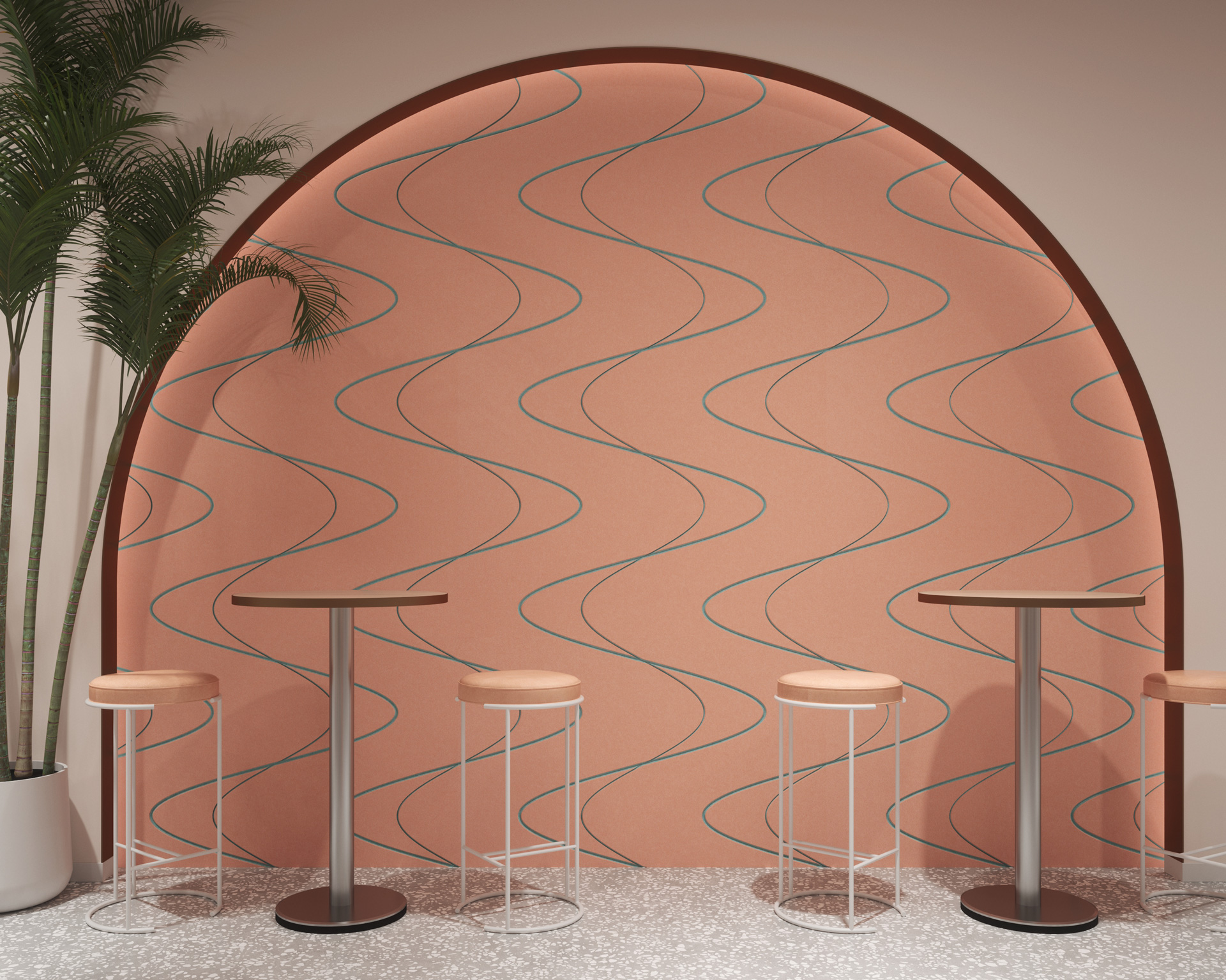 Smoke Fracture Two Tone Wall Panels