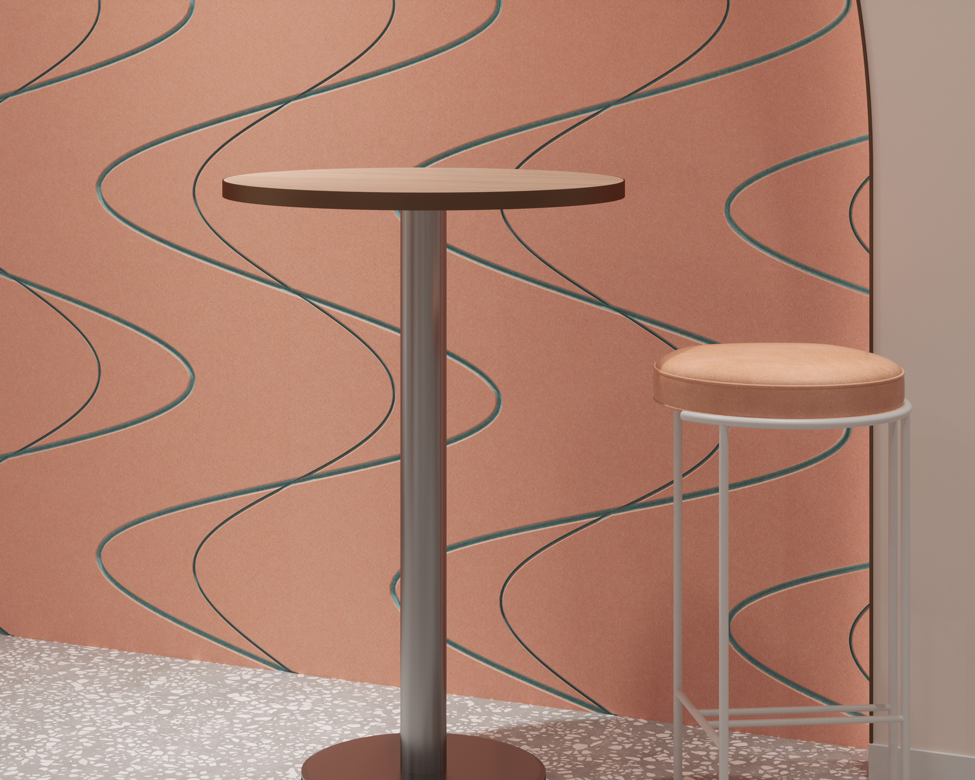 Smoke Fracture Two-Tone Wall Panels