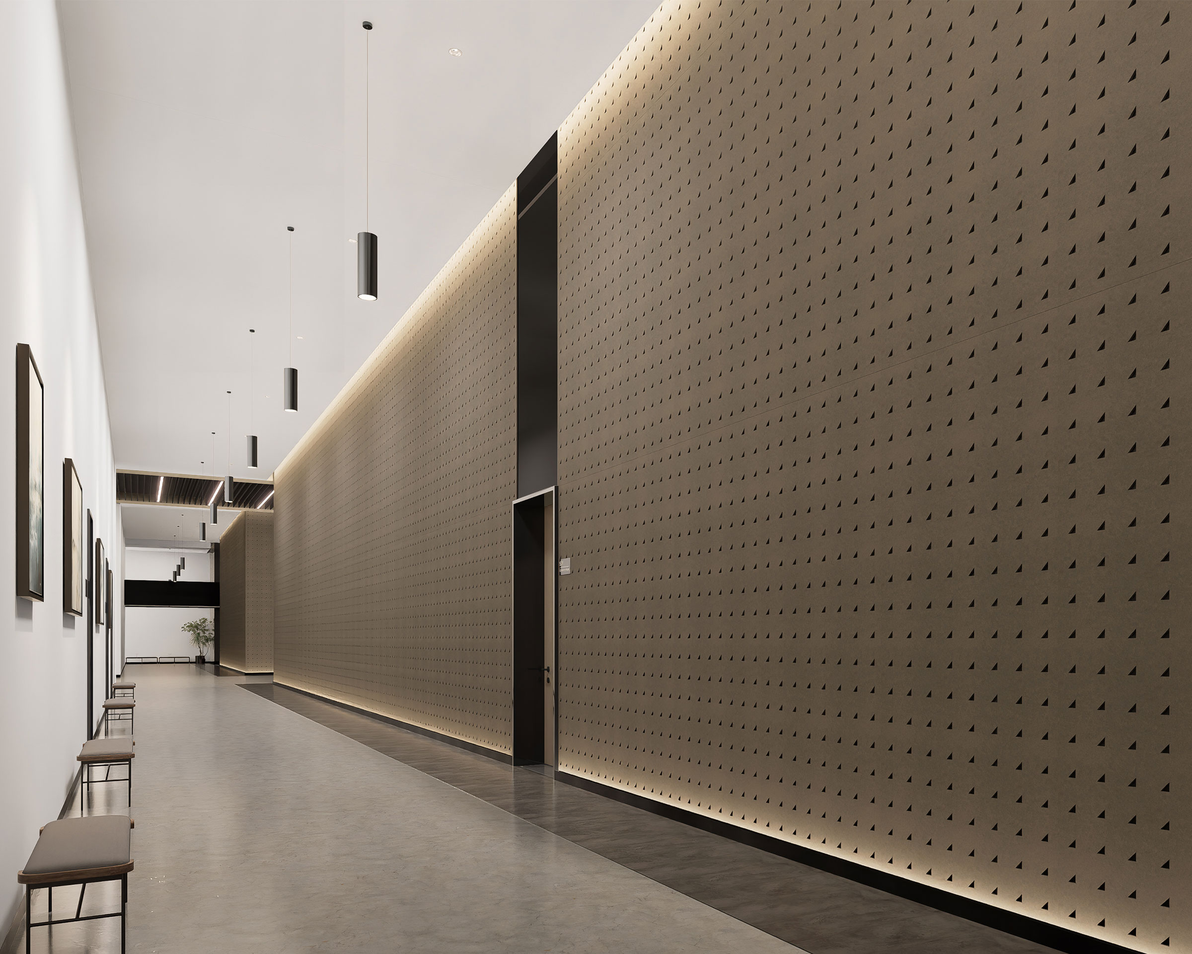 Right Triangle Pixel Wall Panel
