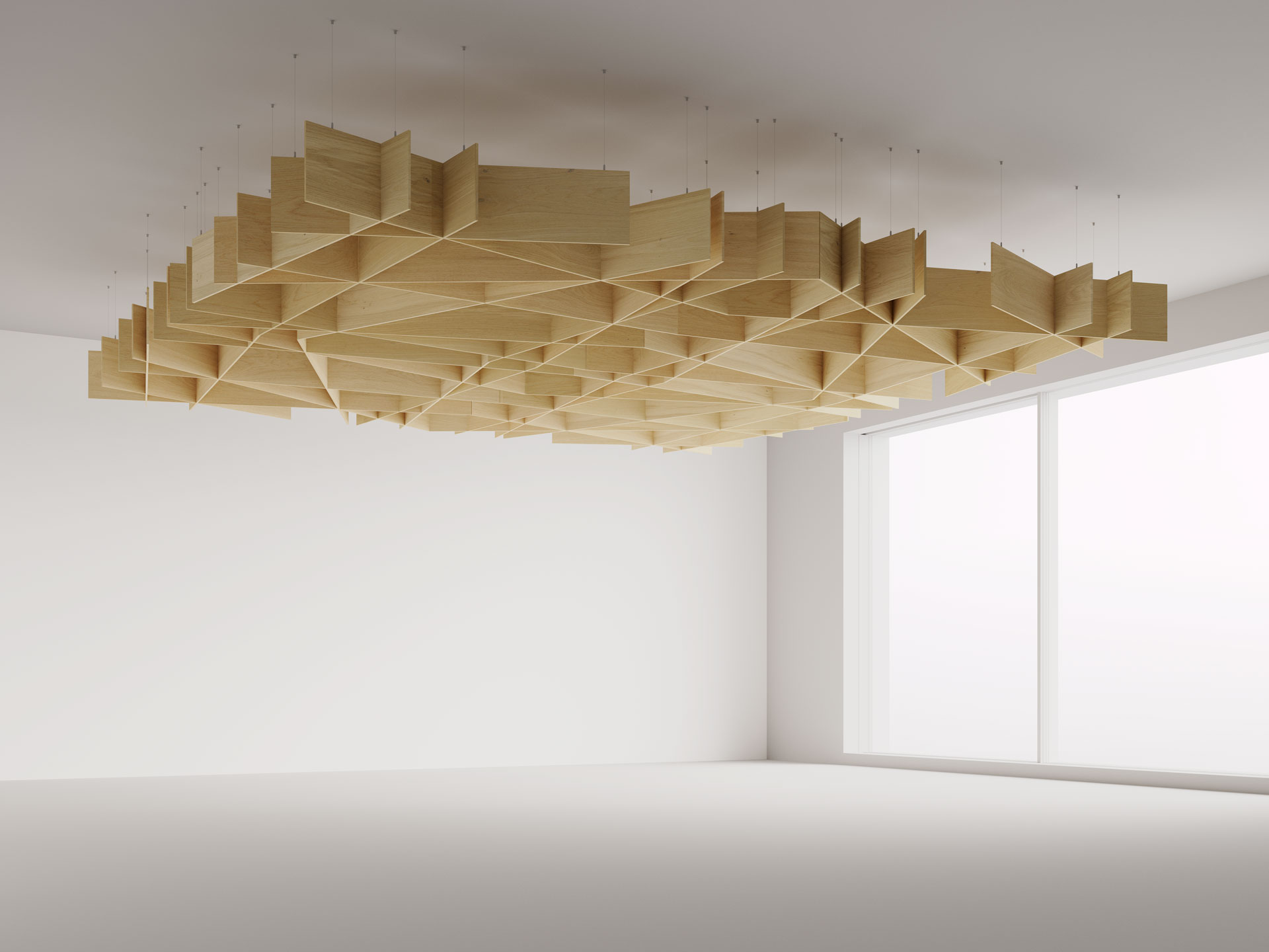 123863 Interlocking Ceiling Clouds - Acoufelt