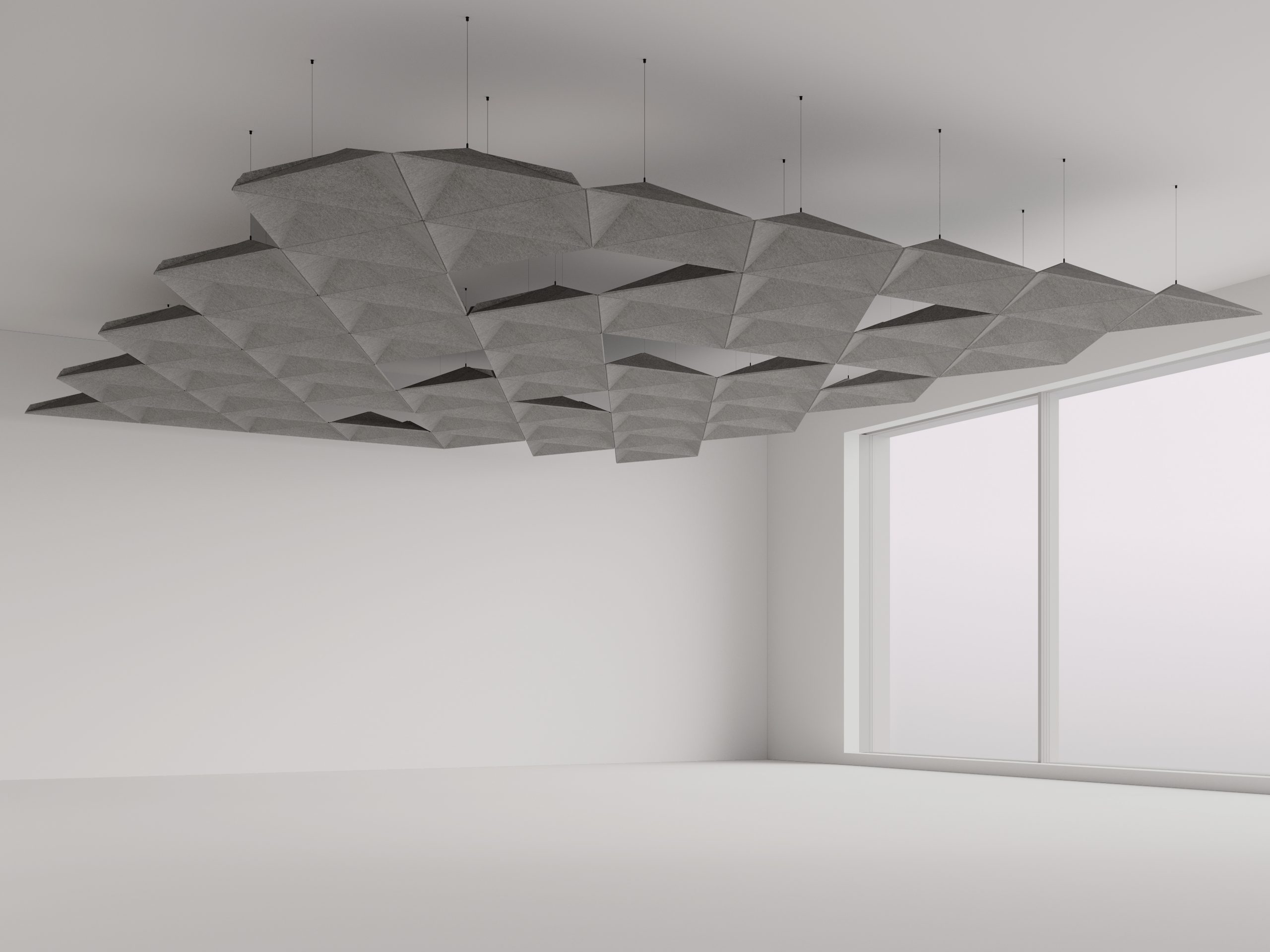 125050 Folded Ceiling Cloud - Acoufelt