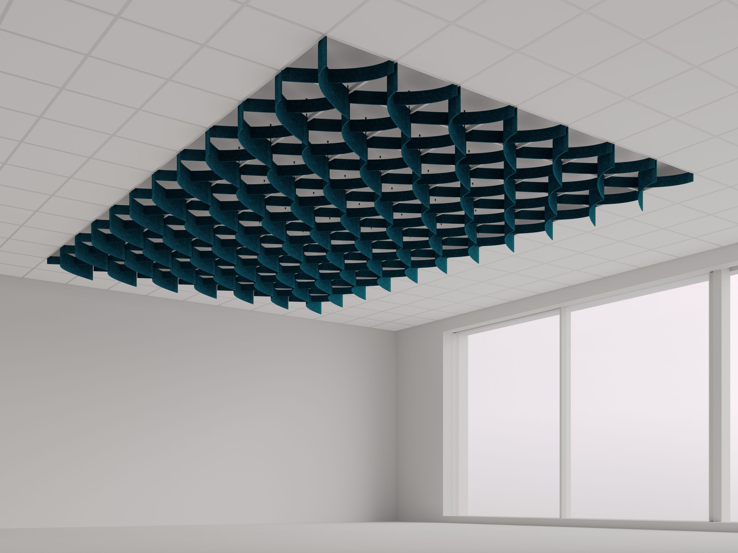 128134 T Grid Ceiling Tile - Acoufelt