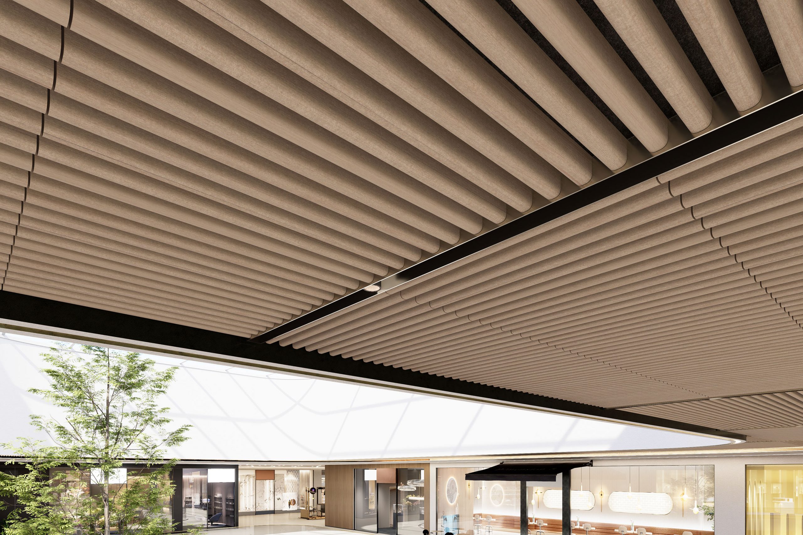 SoftenUp, Foothill Ceiling Frame - WoodGrain
