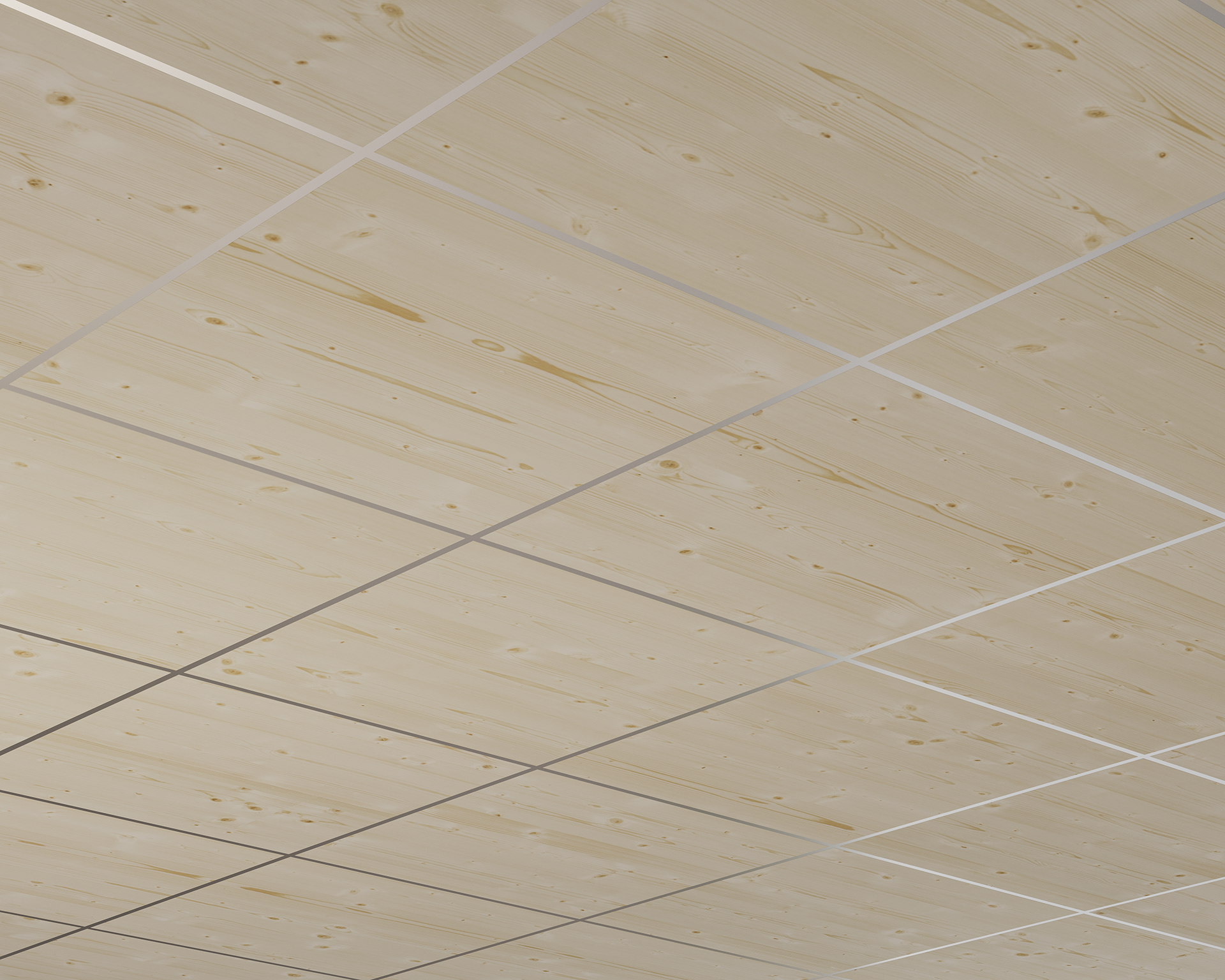 Staple Ceiling Panels - WoodGrain