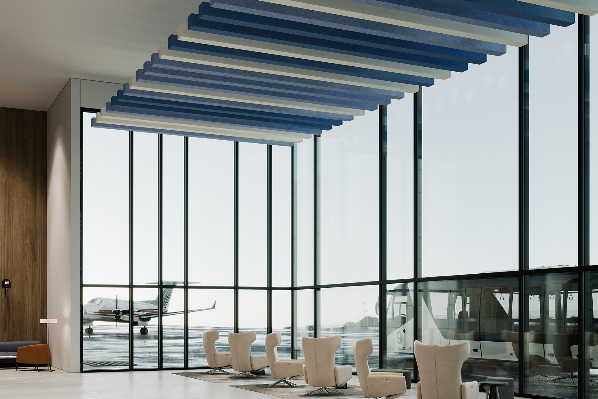 Linear Acoustic Ceiling Baffles