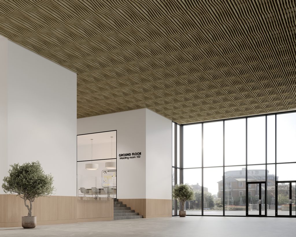 Rail, Platform Ceiling Frame - WoodGrain