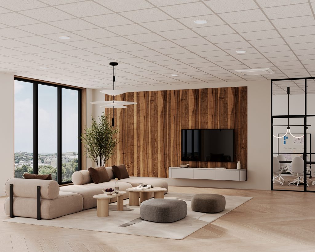 QuietForm, Stream Wall Panels - WoodGrain