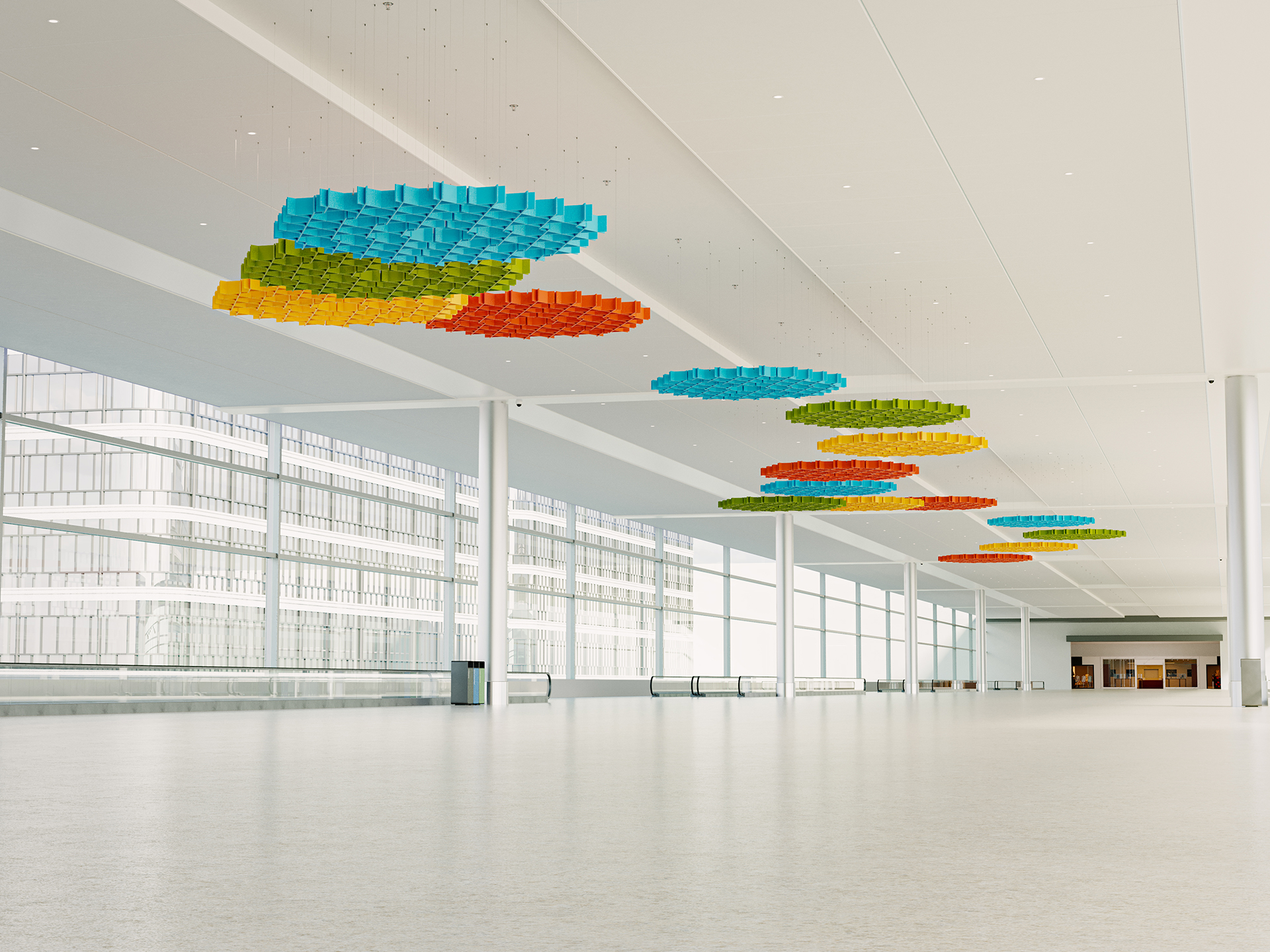 Interlace, Web Ceiling Clouds