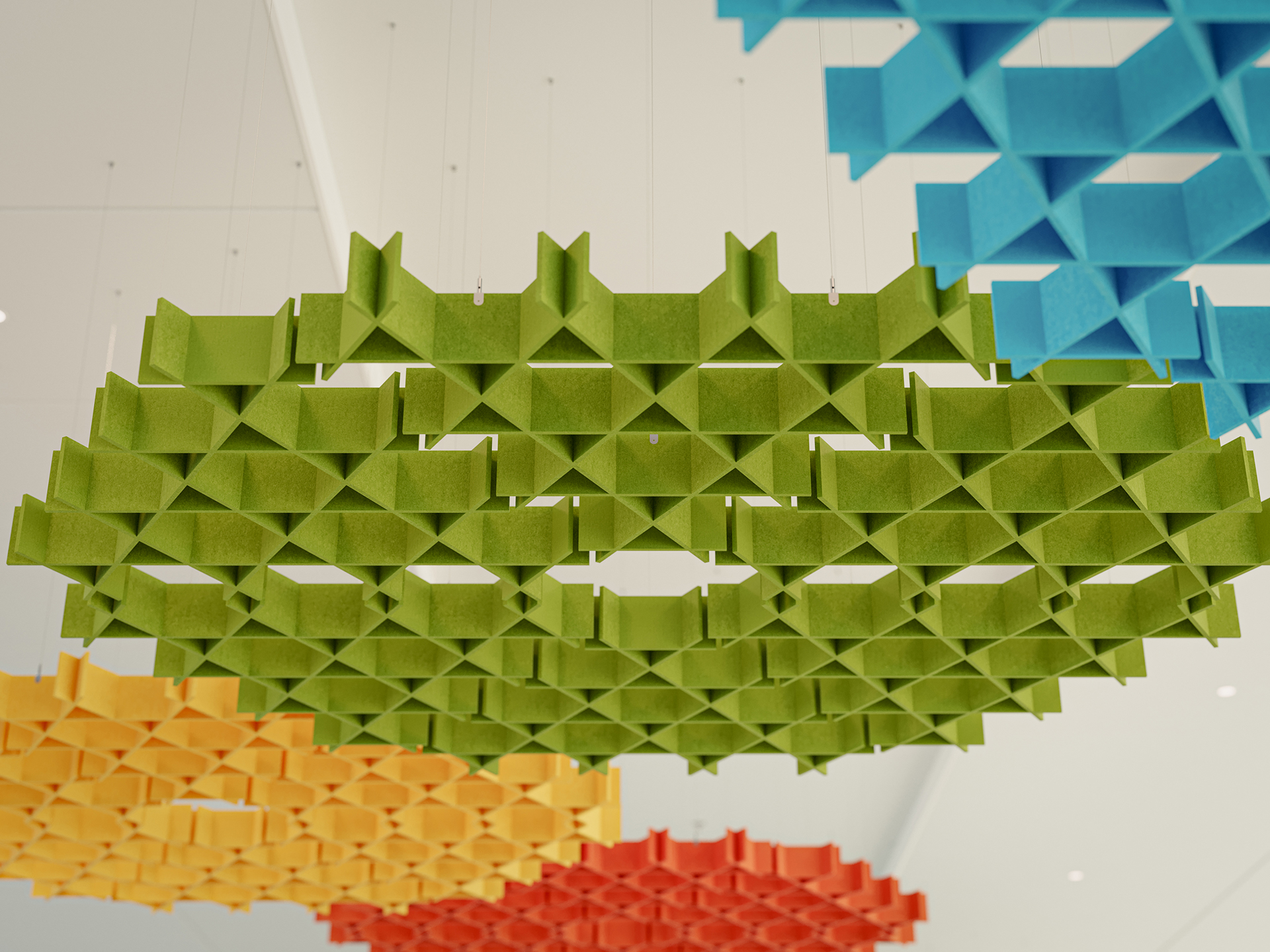 Interlace, Web Ceiling Clouds