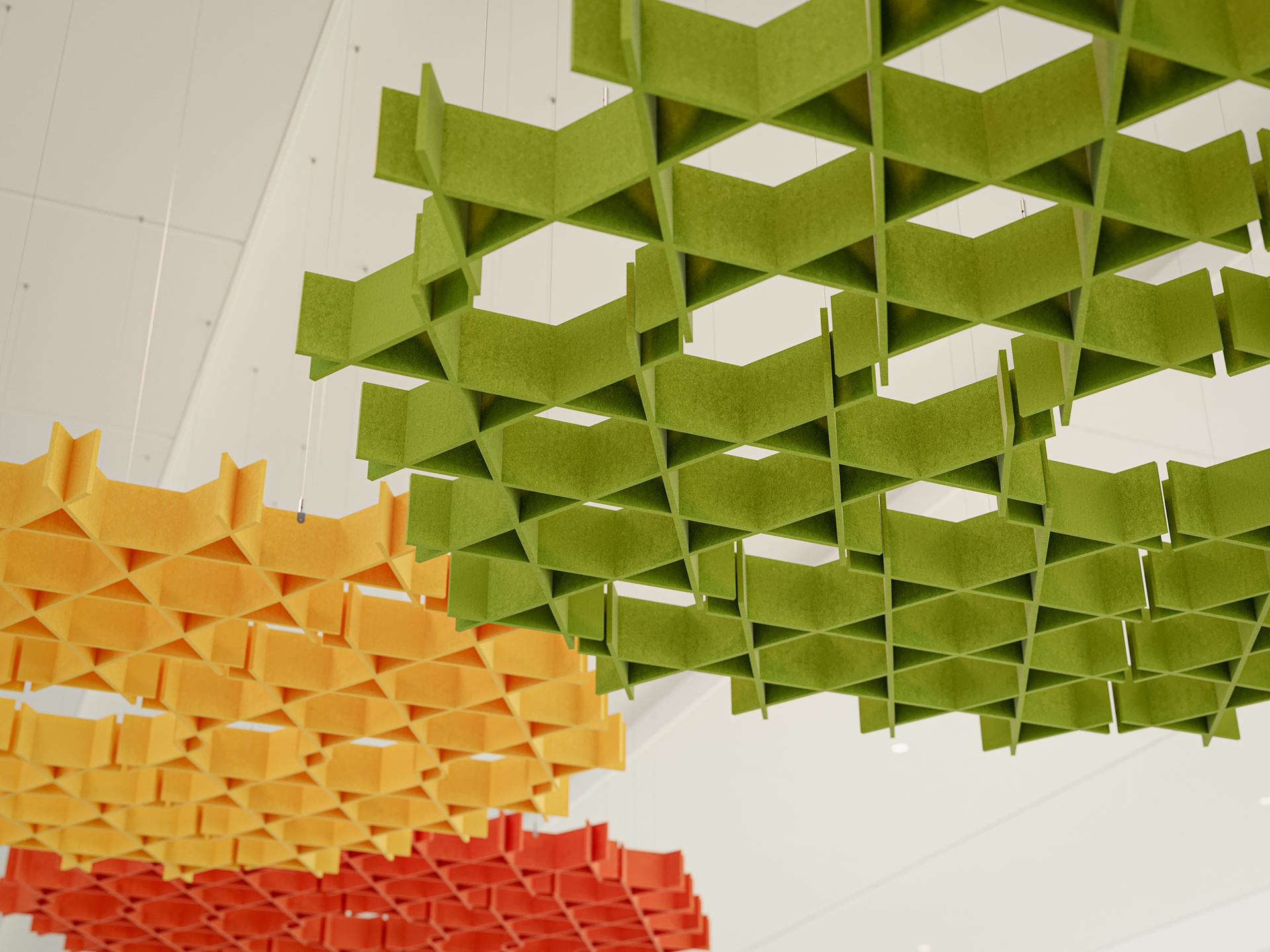 Interlace, Web Ceiling Clouds