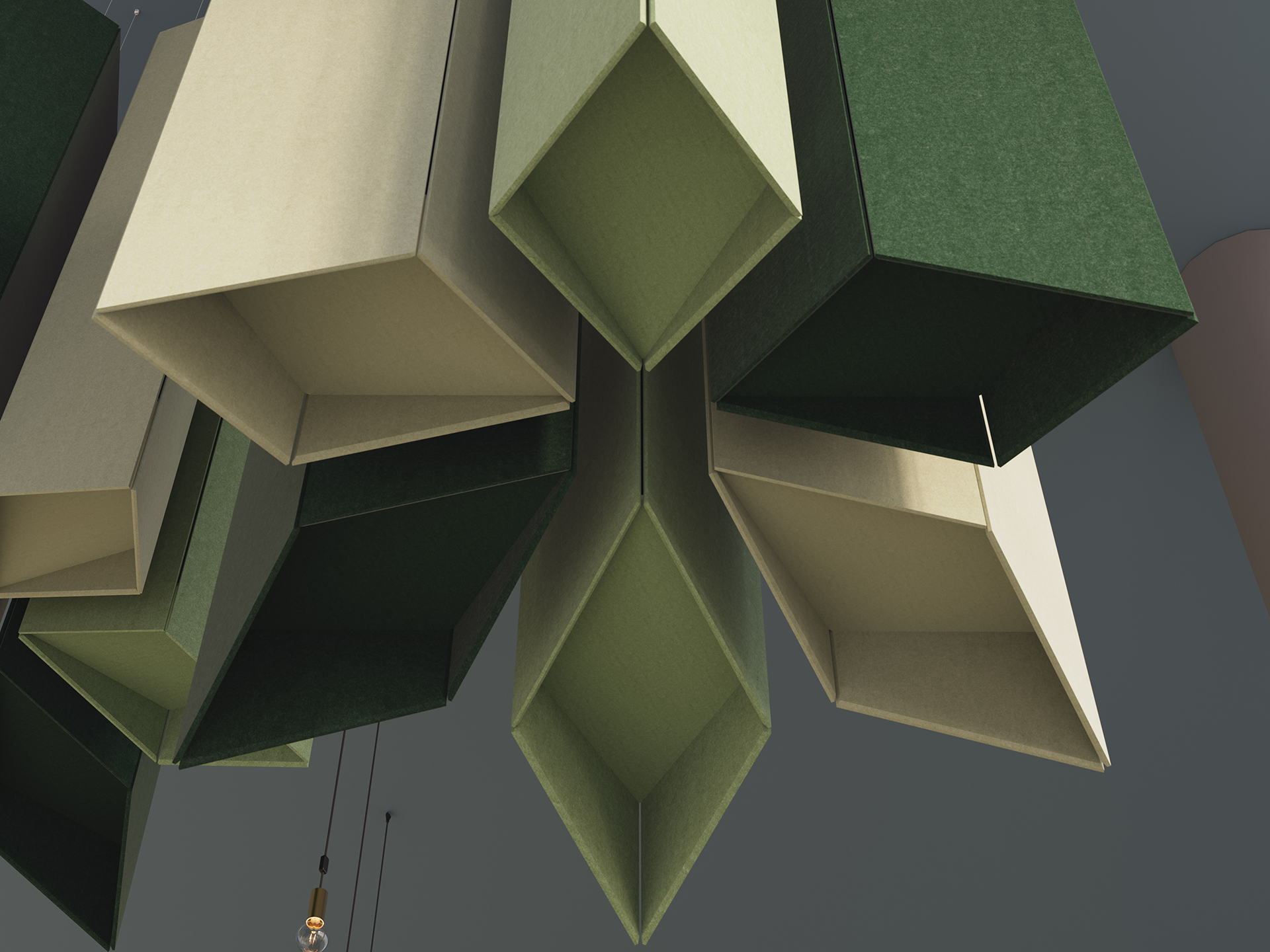 Pendant, Diamond Ceiling Clouds