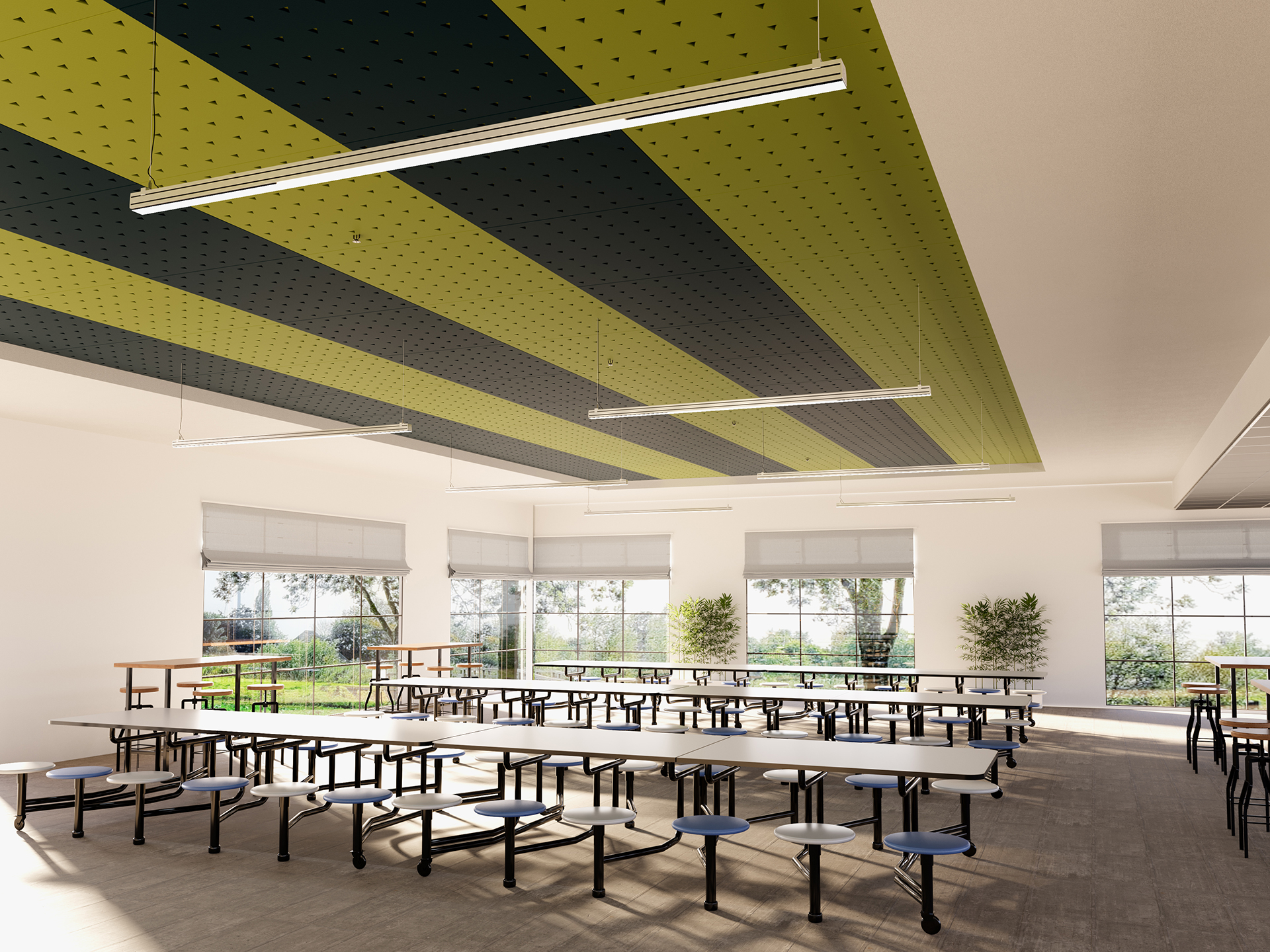 Pixel, Triangle Ceiling Panels