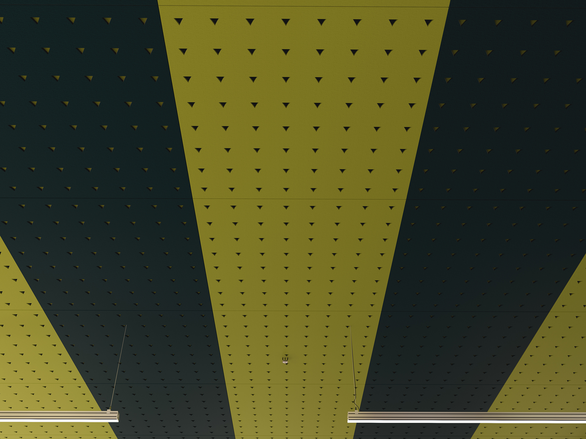 Pixel, Triangle Ceiling Panels
