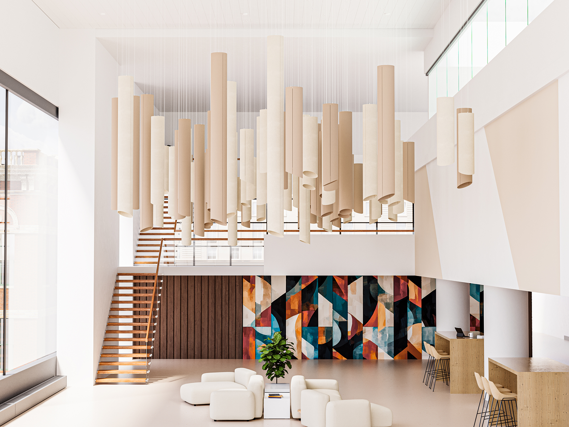 Pendant, Circle Ceiling Clouds