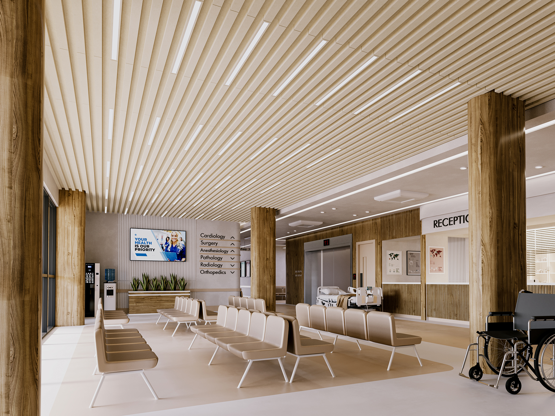 SoftenUp LED, Ridge Ceiling Frame
