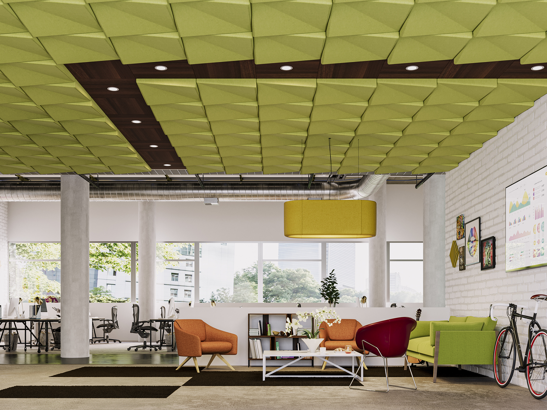 Tessera, Facet Ceiling Tiles