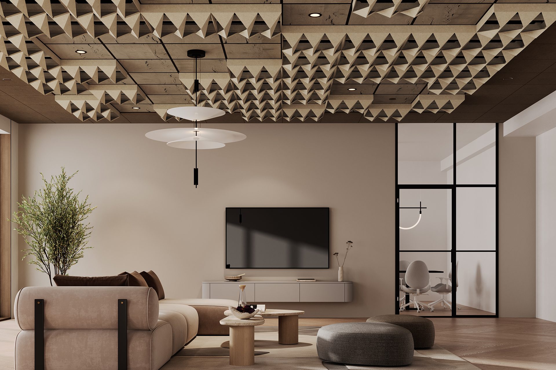 Chamfer Ceiling Frame